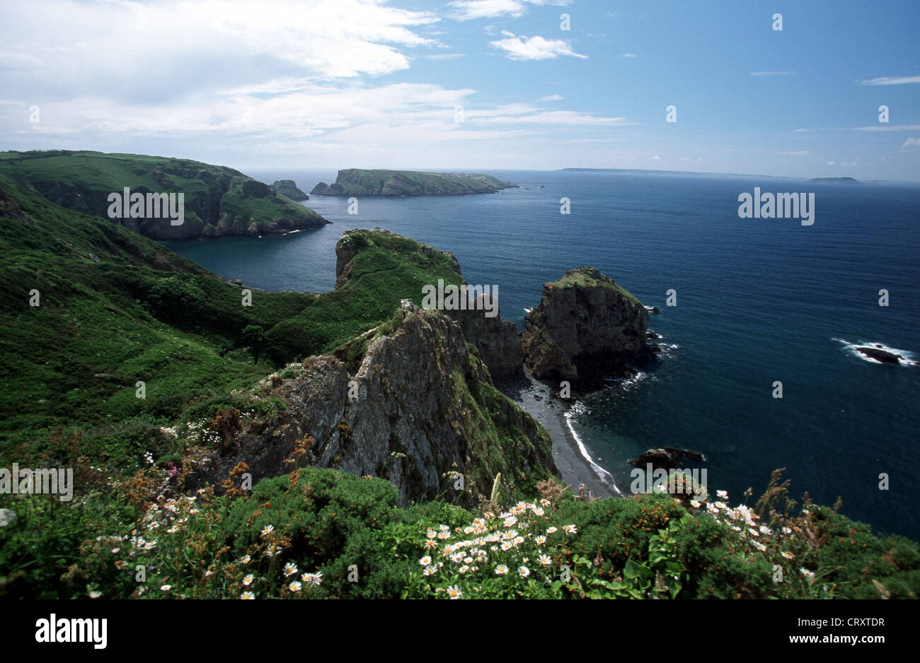 Channel Islands, feudal Sark, Port du Moulin Stock Photo - Alamy