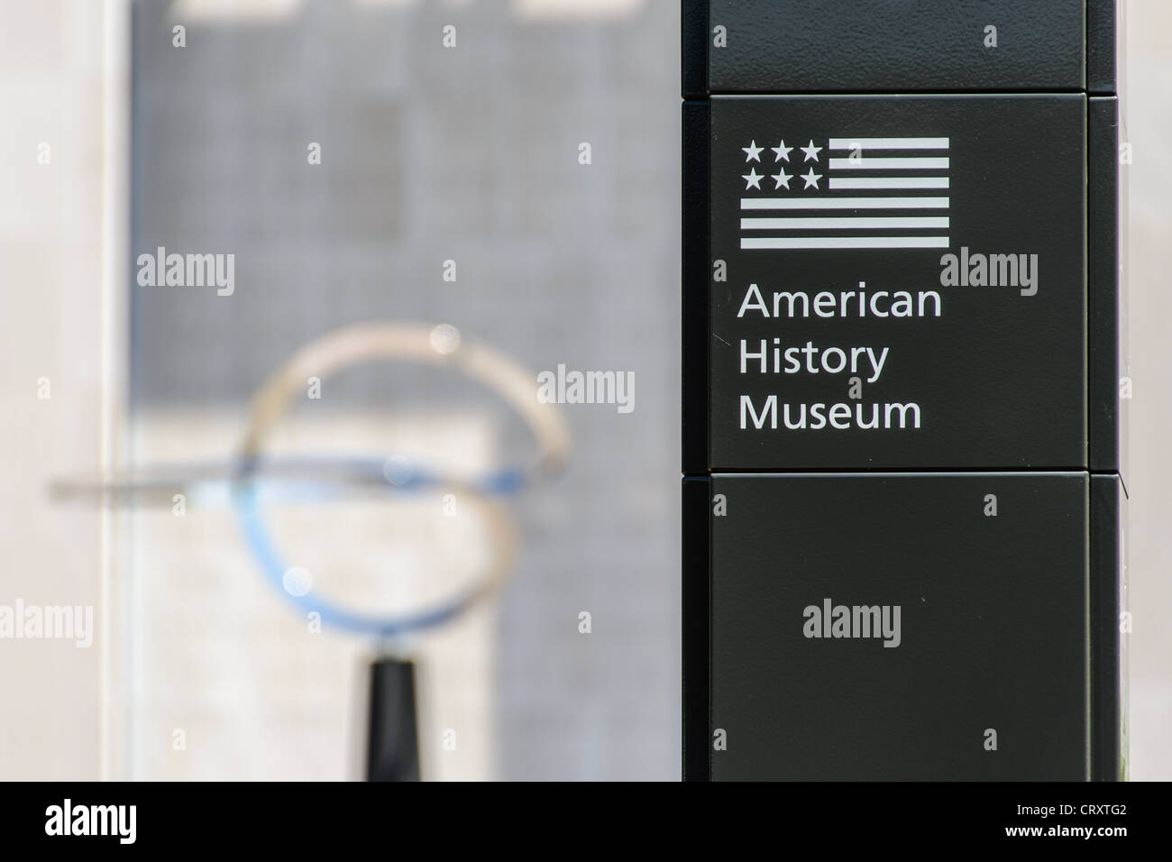 Smithsonian National Museum of American History Sign Entrance. A sign ...