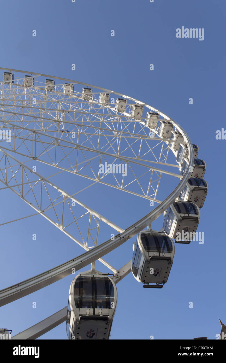 The Wheel of Manchester giant ferris wheel sited in Exchange Square ...