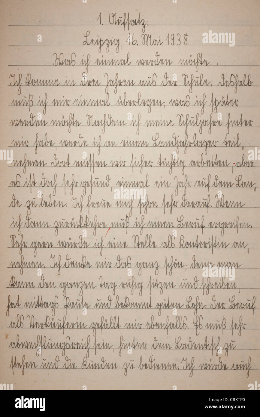 Exercise Book Page High Resolution Stock Photography and Images - Alamy