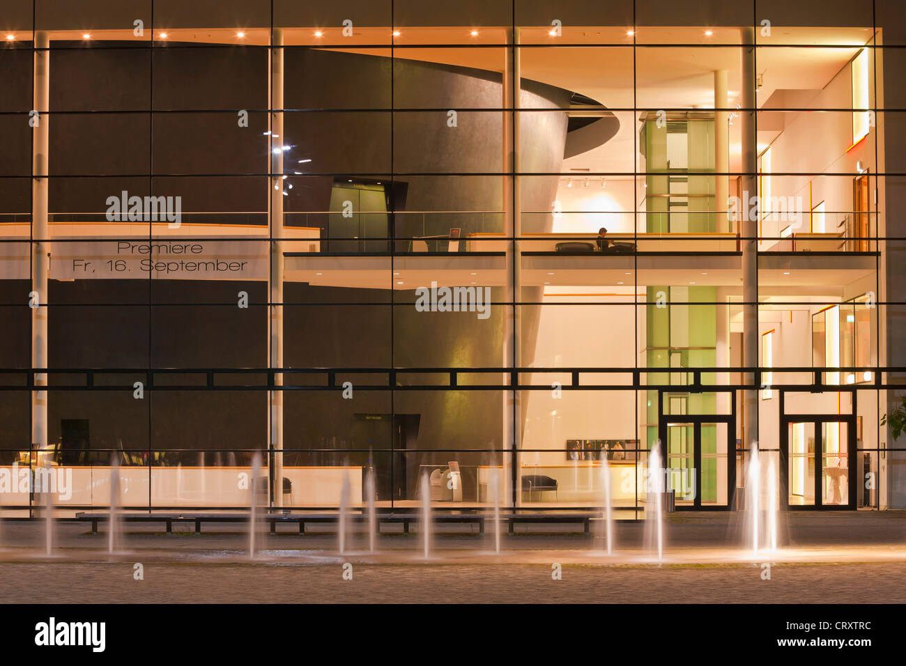 Germany, Thuringia, Erfurt, View of modern theatre Stock Photo - Alamy