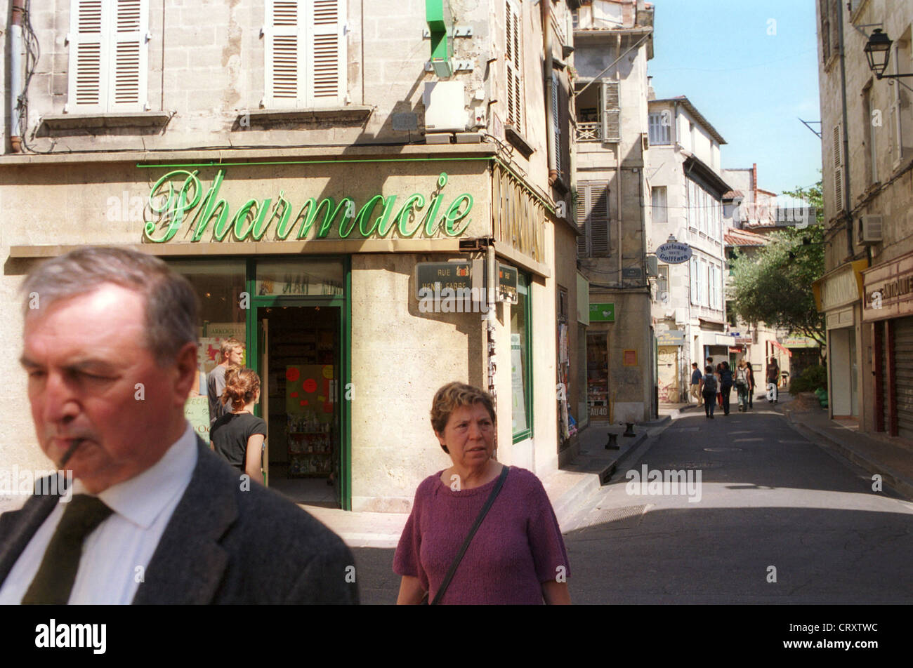 Street Scene in Avignon, southern France Stock Photo - Alamy