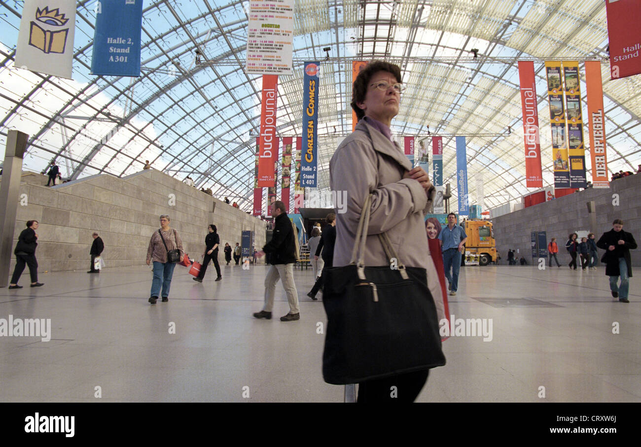 Visitor at the Leipzig Book Fair Stock Photo - Alamy