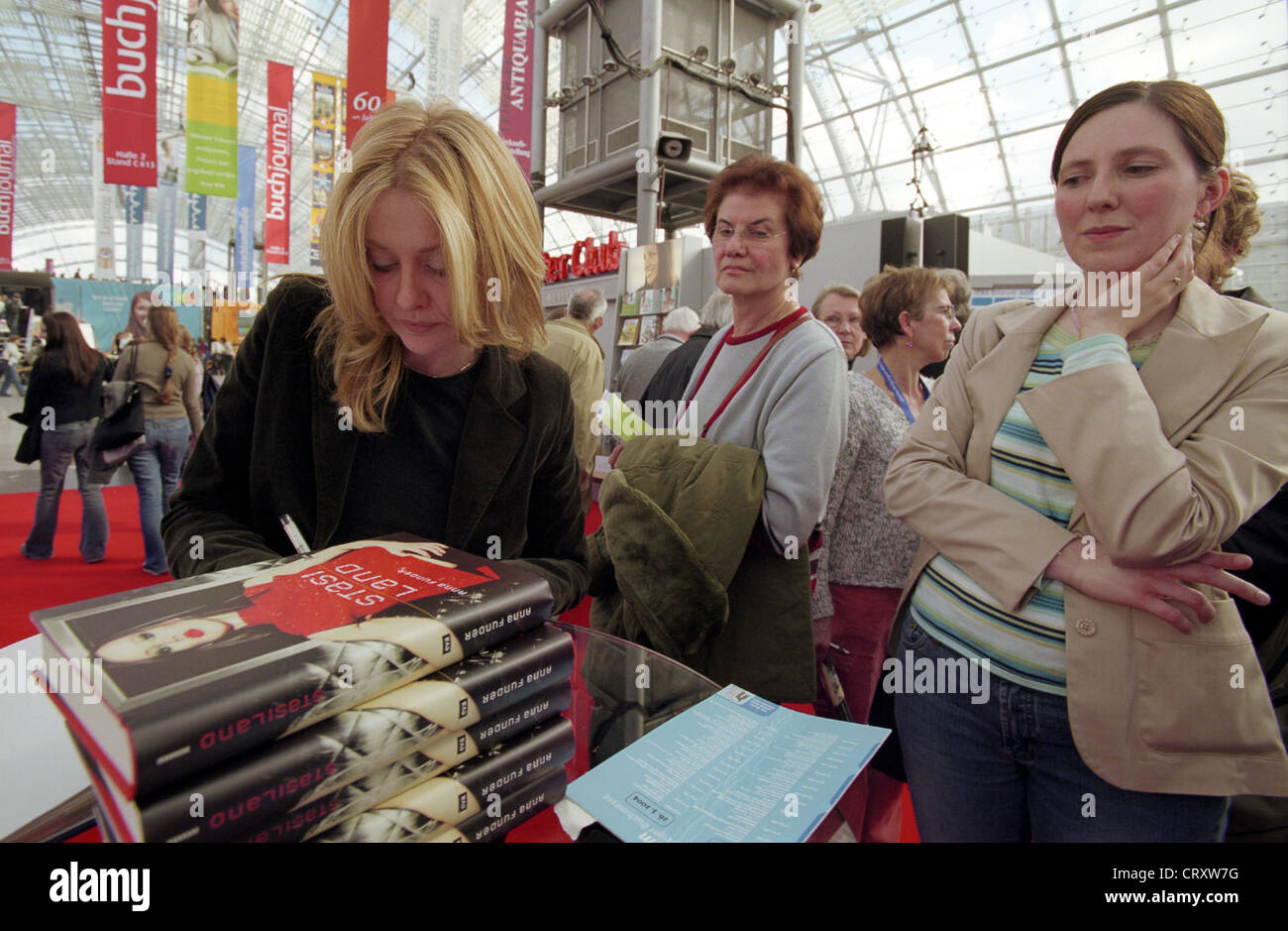 Leipzig Book Fair, writer Anna Funder Stock Photo - Alamy