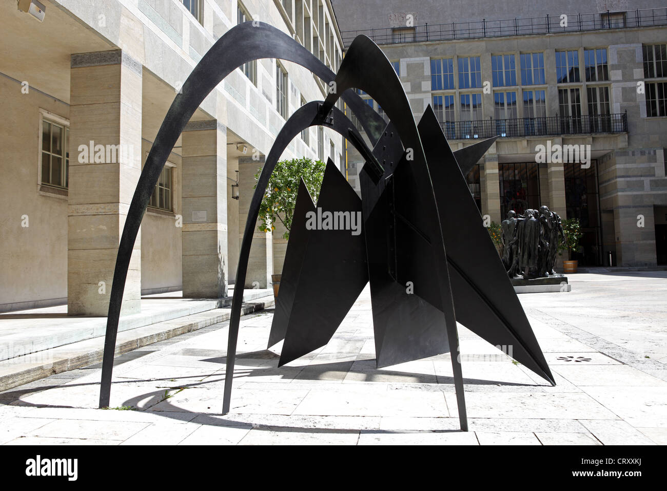 The Big Spider, metal sculpture by Alexander Calder, forecourt of the ...