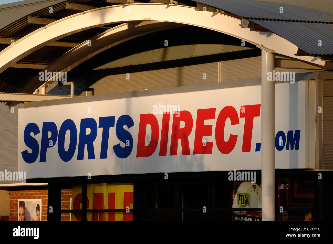sports direct building sign Stock Photo - Alamy
