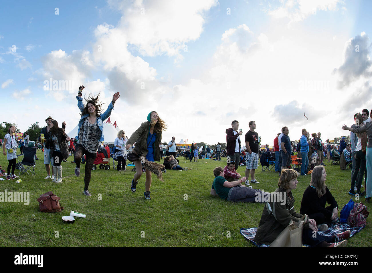 Festival goers and atmosphere at Hop Farm Music Festival on 29/06/2012 ...