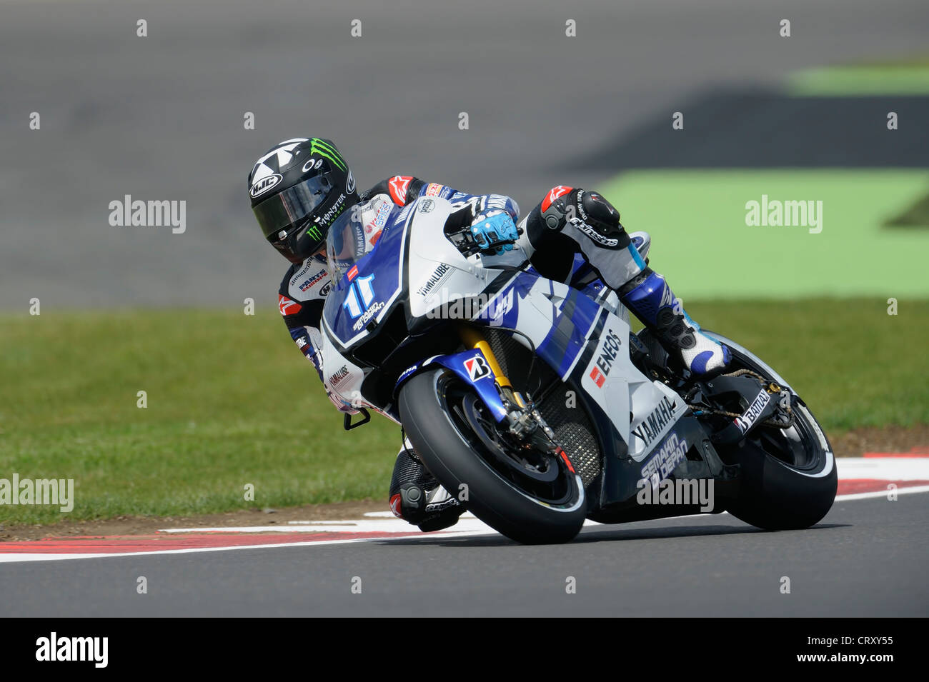 Ben spies on the yamaha moto gp bike hi-res stock photography and ...