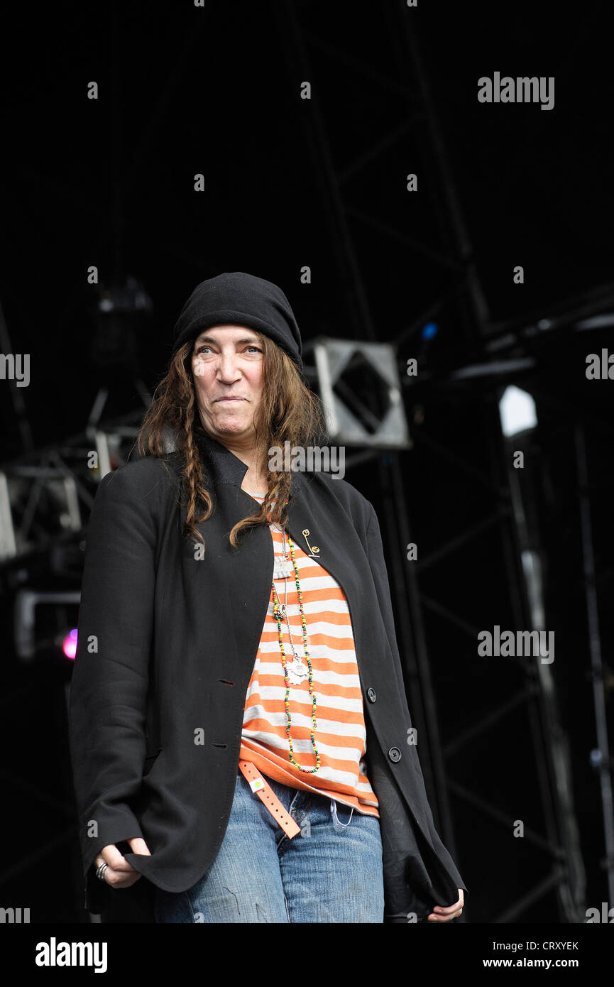 PATTI SMITH AND HER BAND plays Hop Farm Music Festival on 30/06/2012 at ...