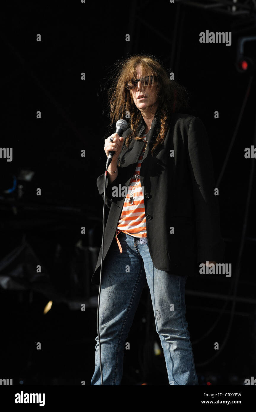 PATTI SMITH AND HER BAND plays Hop Farm Music Festival on 30/06/2012 at ...