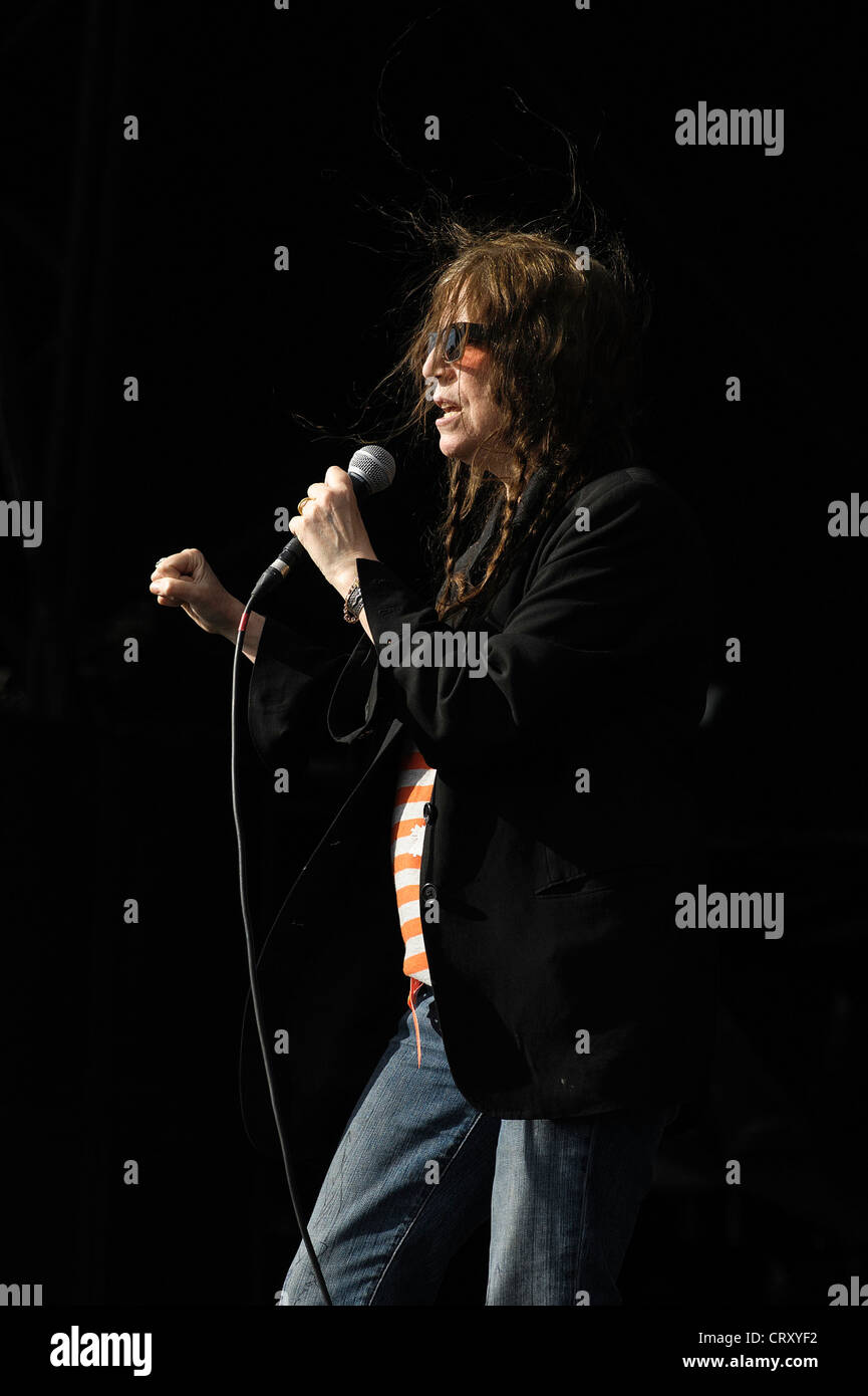 PATTI SMITH AND HER BAND plays Hop Farm Music Festival on 30/06/2012 at ...