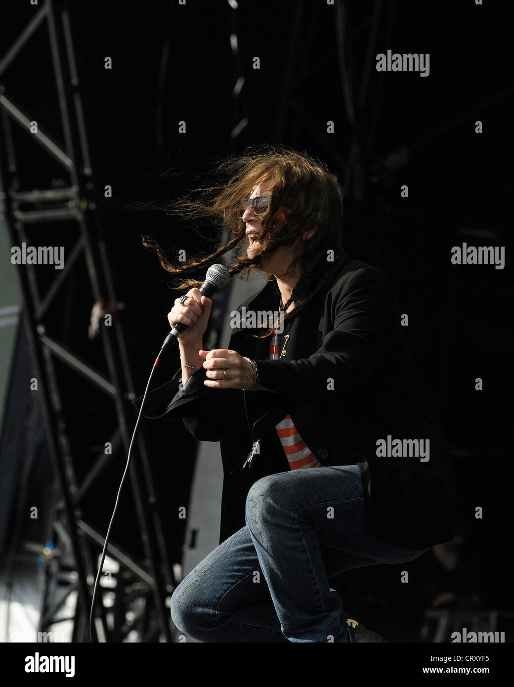 PATTI SMITH AND HER BAND plays Hop Farm Music Festival on 30/06/2012 at ...