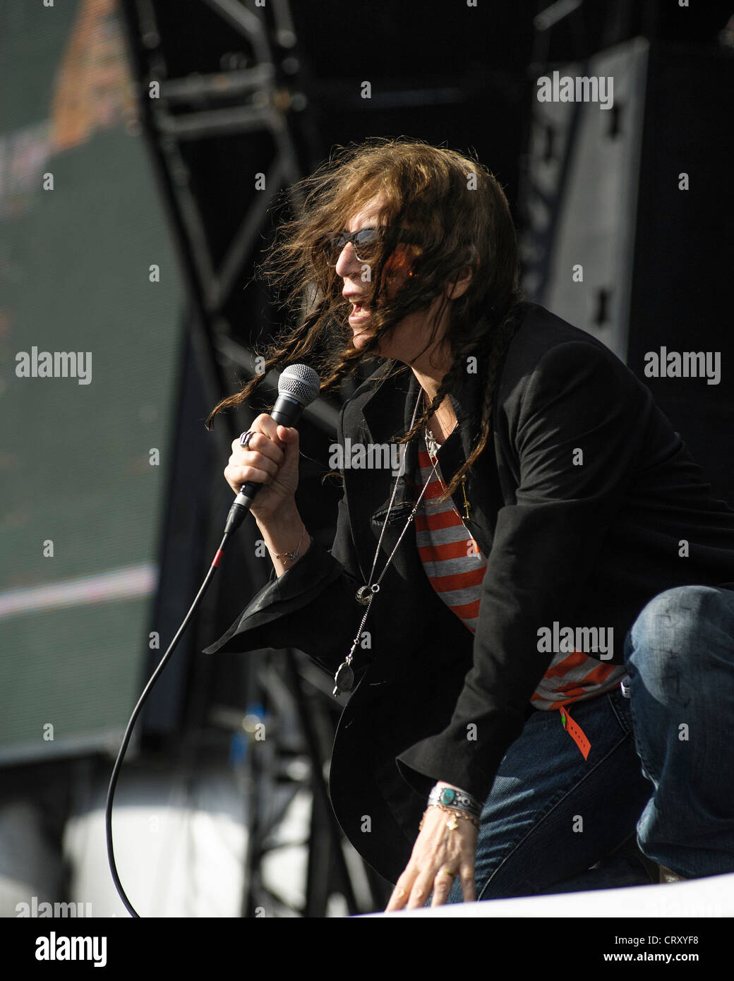 PATTI SMITH AND HER BAND plays Hop Farm Music Festival on 30/06/2012 at ...