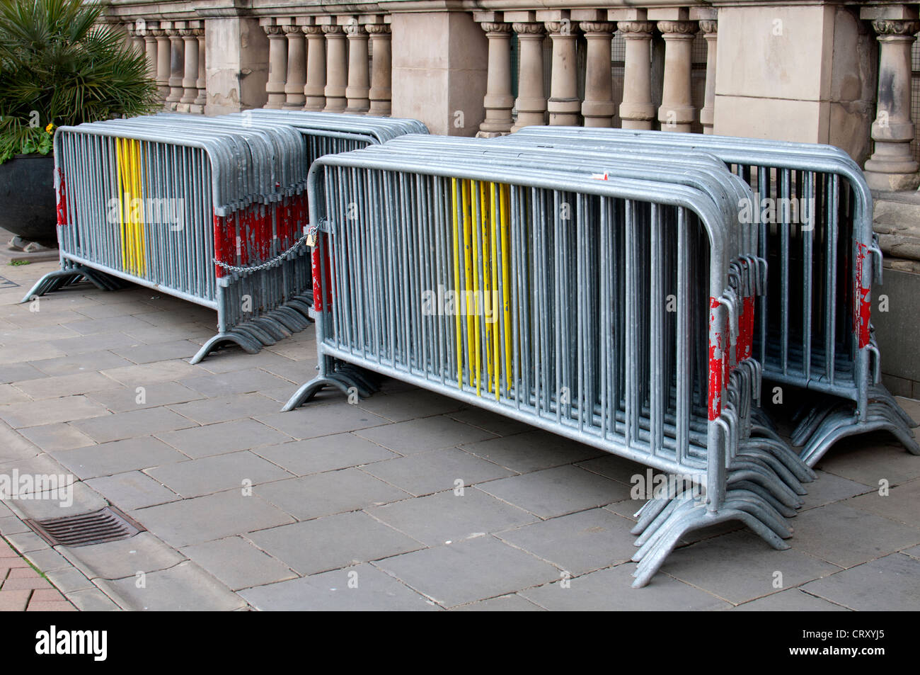 Crowd Control Metal Barriers Stock Photos & Crowd Control Metal ...