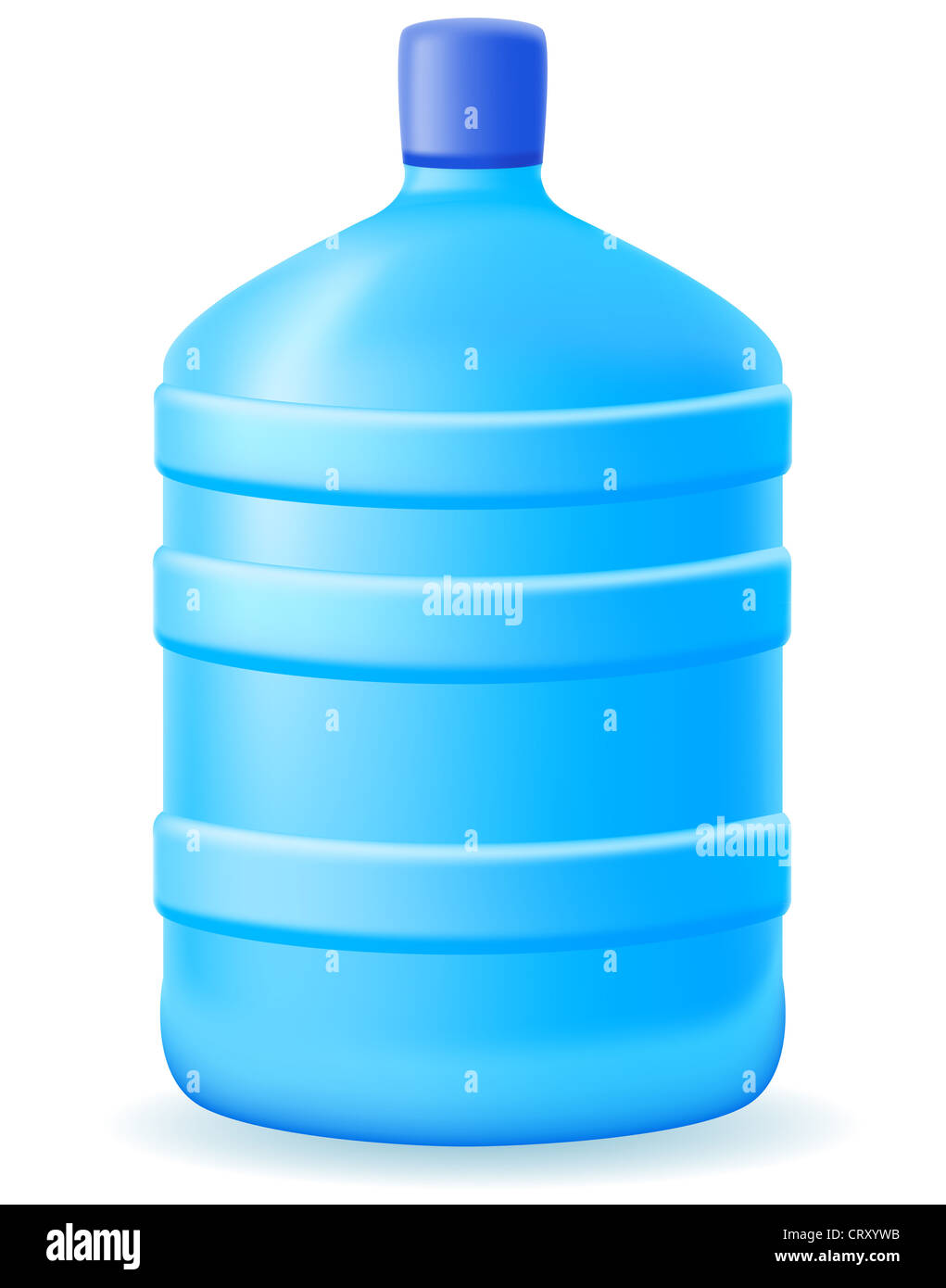 water in a plastic bootle illustration isolated on white background ...