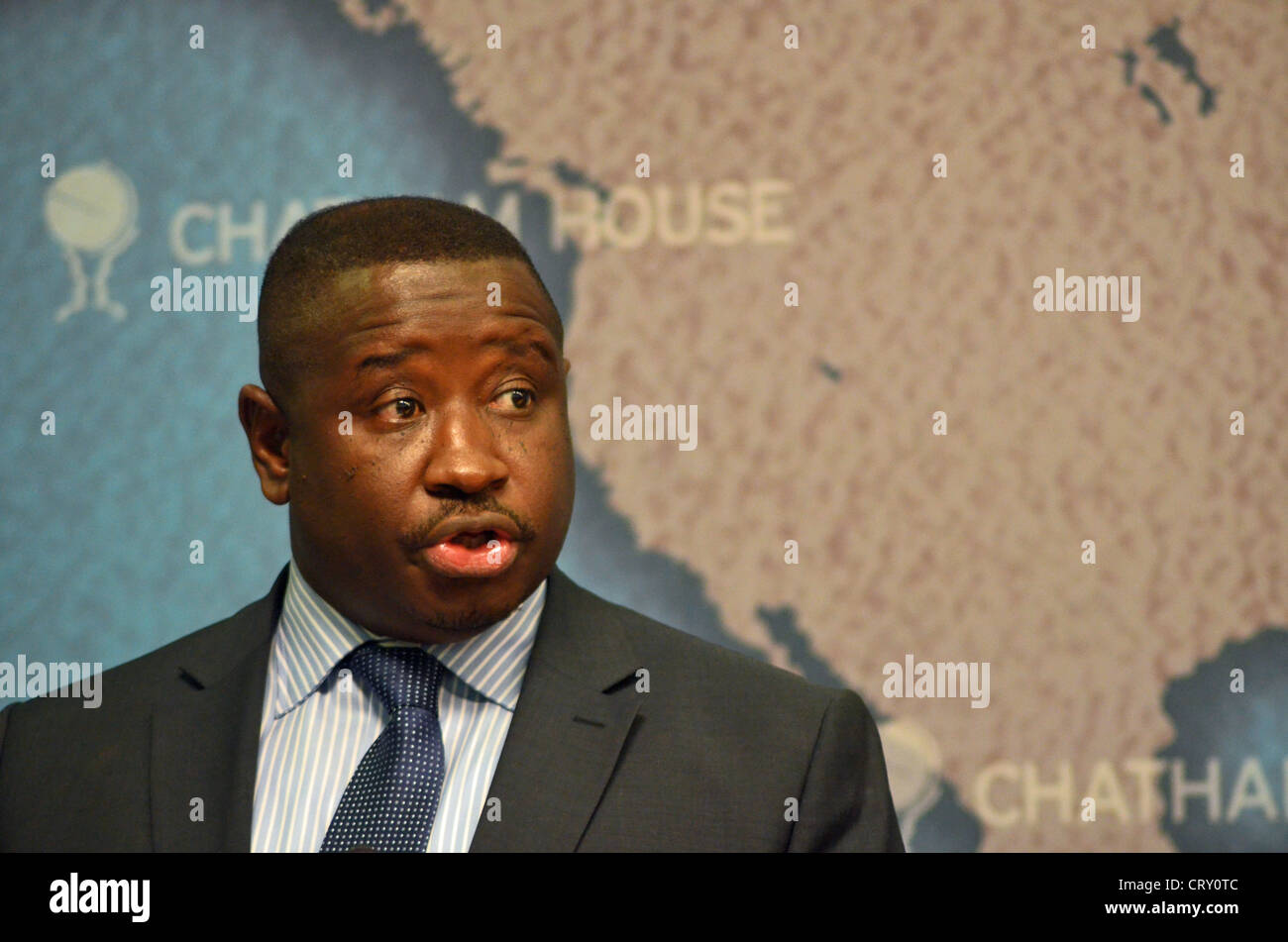 Julius Maada Bio, flagbearer of the SLPP party for Sierra Leone's 2012 ...