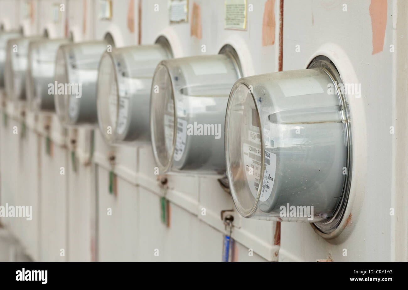 Utility meters hi-res stock photography and images - Alamy