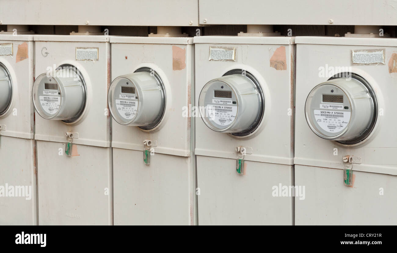Utility meters hi-res stock photography and images - Alamy