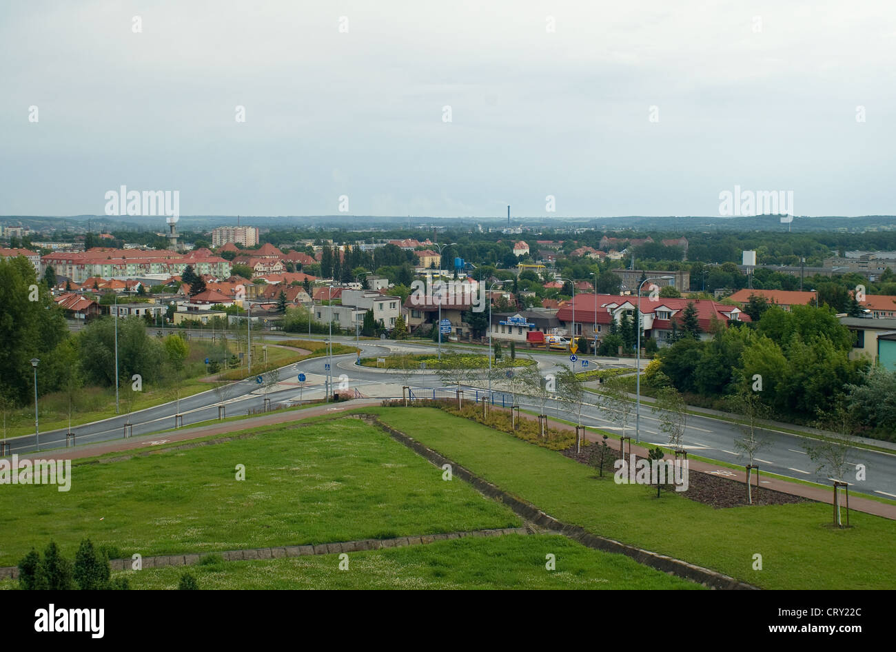 Blue house roundabout hi-res stock photography and images - Alamy