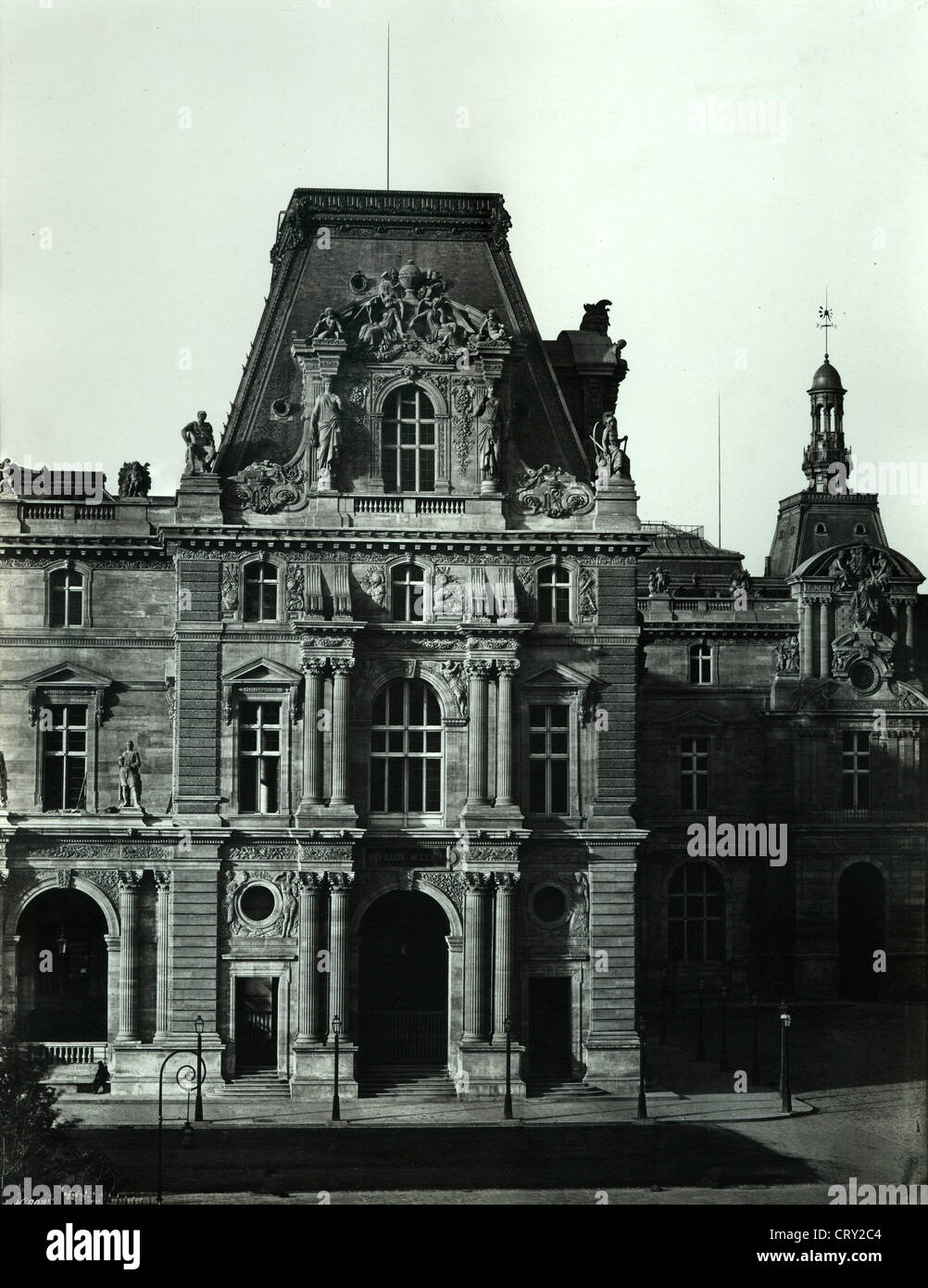 Pavillon Mollien, Louvre, 1857, by Edouard Baldus Stock Photo - Alamy
