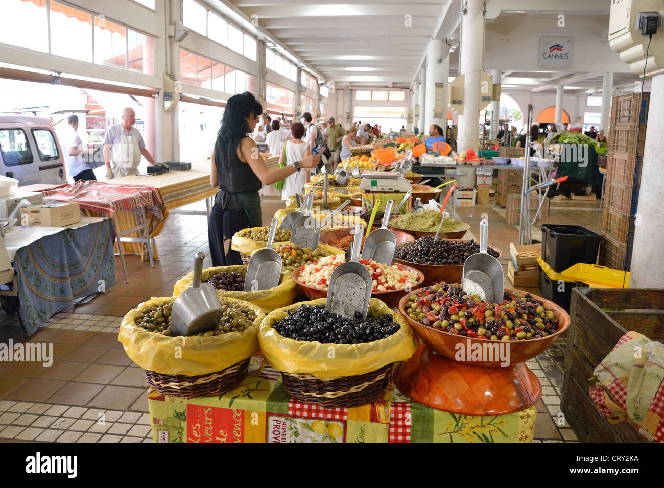 Marché Forville (indoor market), Rue du Marché Forville, Cannes, Côte d ...