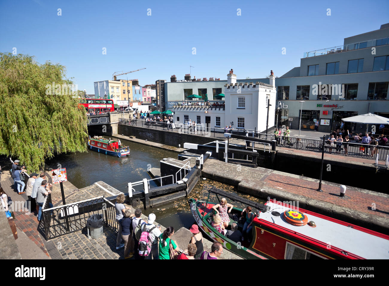 Camden lock canal Stock Photo - Alamy
