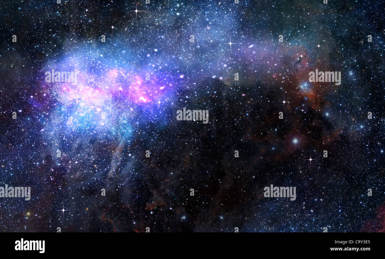 deep outer space background with stars and nebula Stock Photo - Alamy