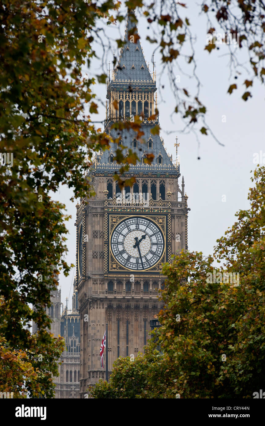 Big Ben, the clock tower of the Houses of Parliament Stock Photo - Alamy
