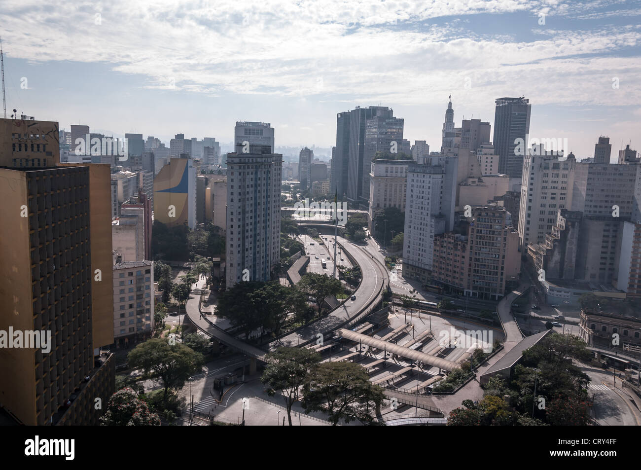 Flag Square in downtown sao paulo, southeastern Brazil Stock Photo - Alamy