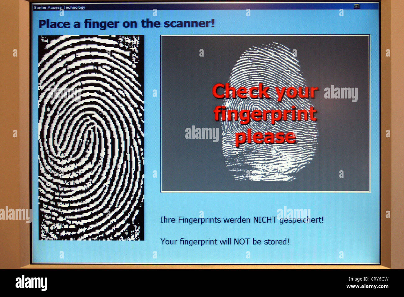 Food, SECURITY Exhibition, biometric identification Stock Photo - Alamy