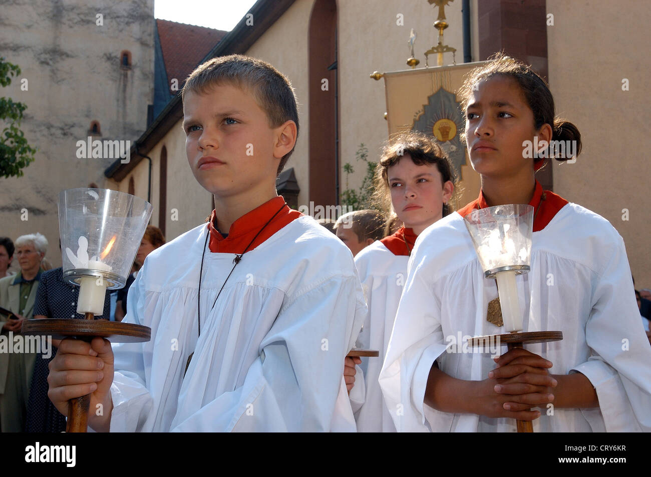 Corpus Christi procession in the Black Forest Stock Photo - Alamy