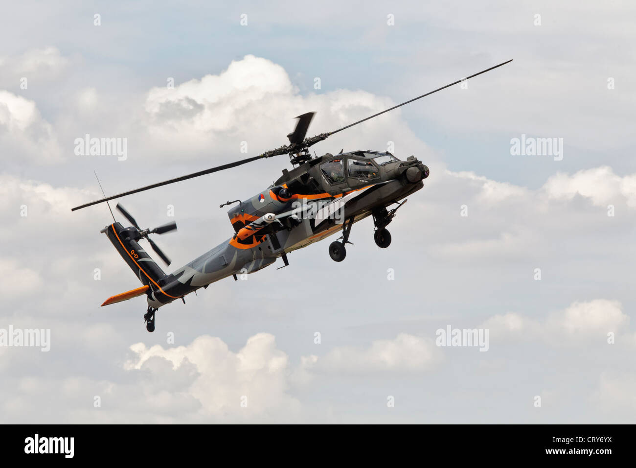 Boeing AH46 Apache attack helicopter display aircraft of the Dutch Air ...