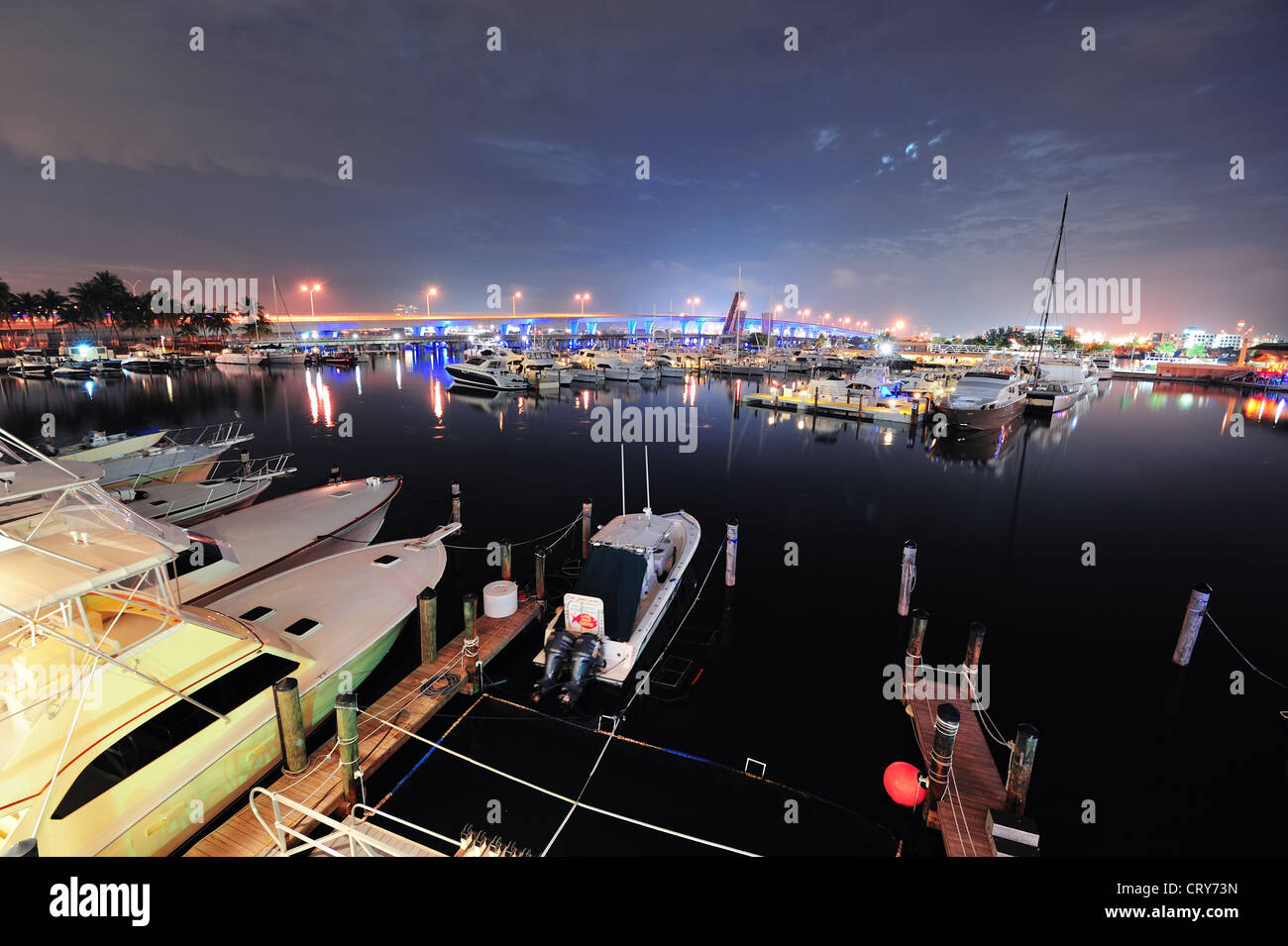 Bayside Marketplace at night Stock Photo - Alamy