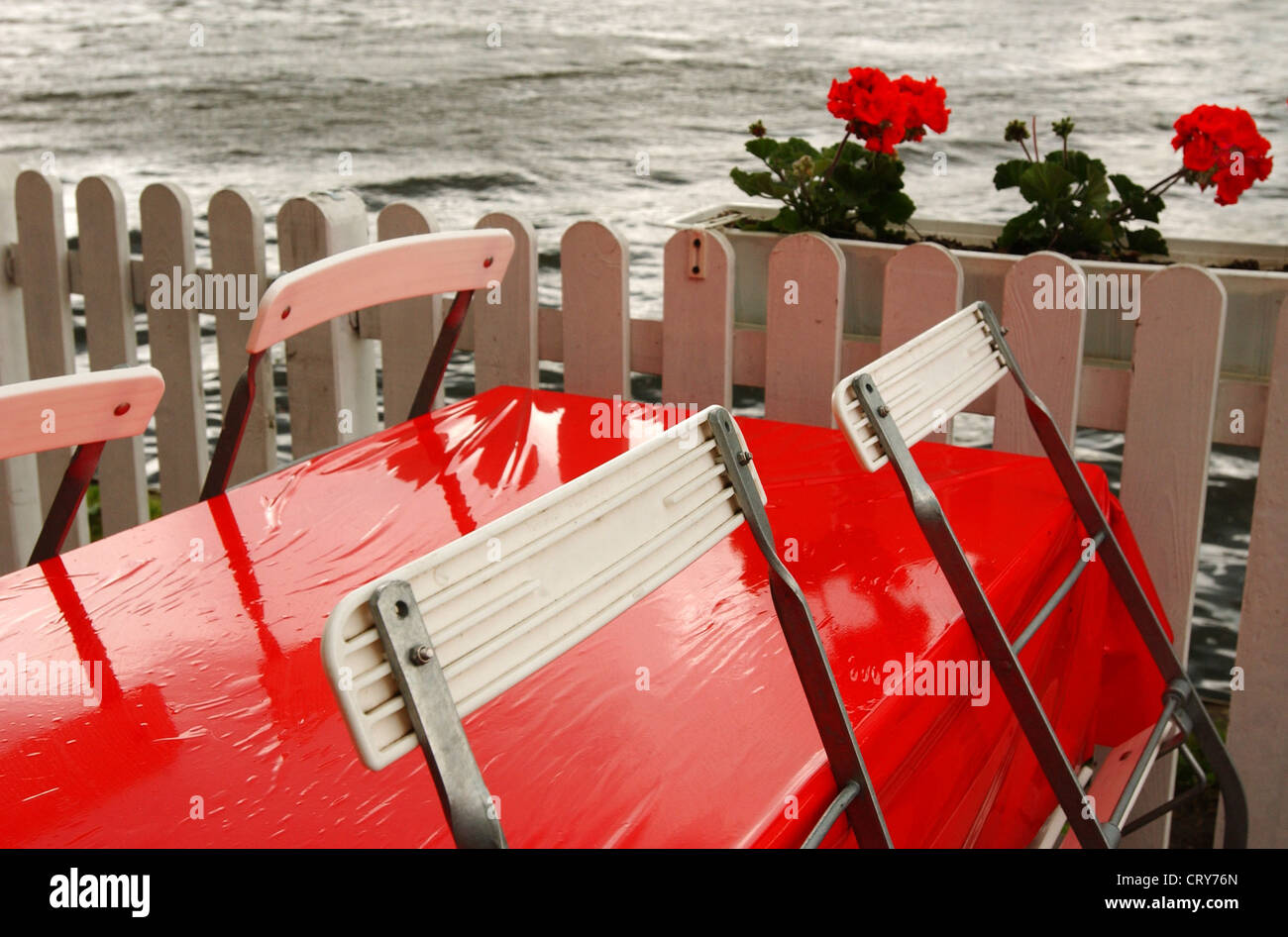 Berlin tourist cafe in bad weather Stock Photo - Alamy