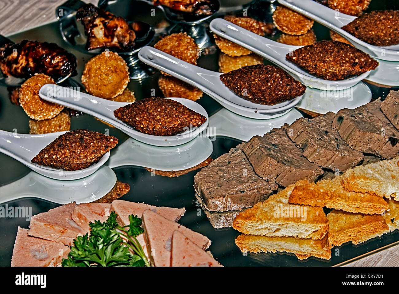 Arrangement cooking different varieties fish hi-res stock photography ...