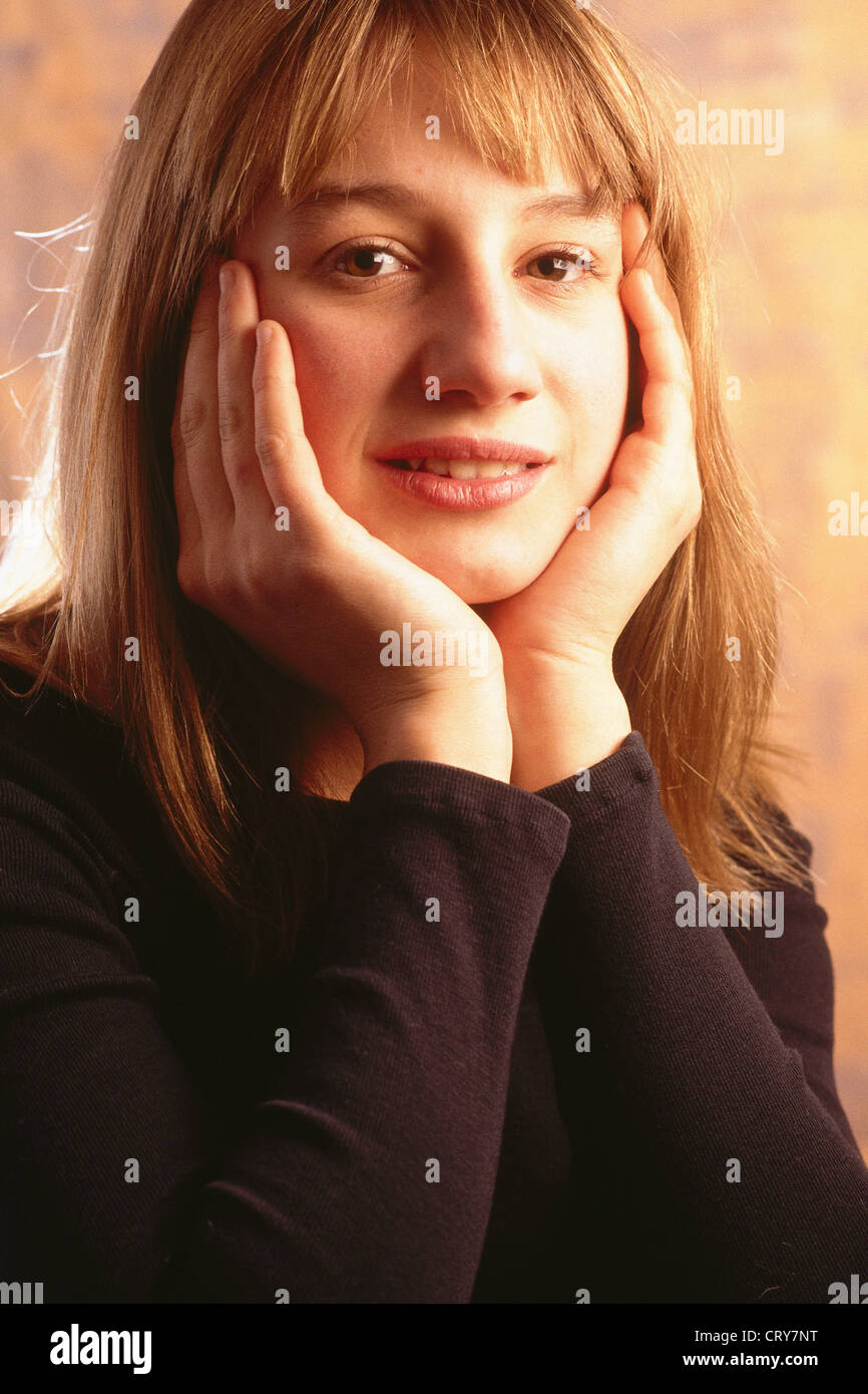 PORTRAIT OF ADOLESCENT GIRL Stock Photo - Alamy