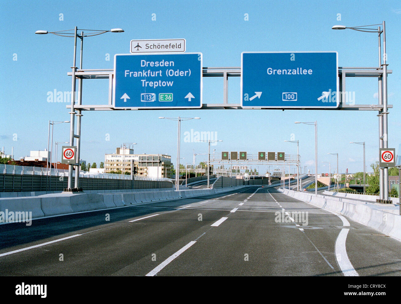 Construction of motorway A110 in Berlin Stock Photo - Alamy