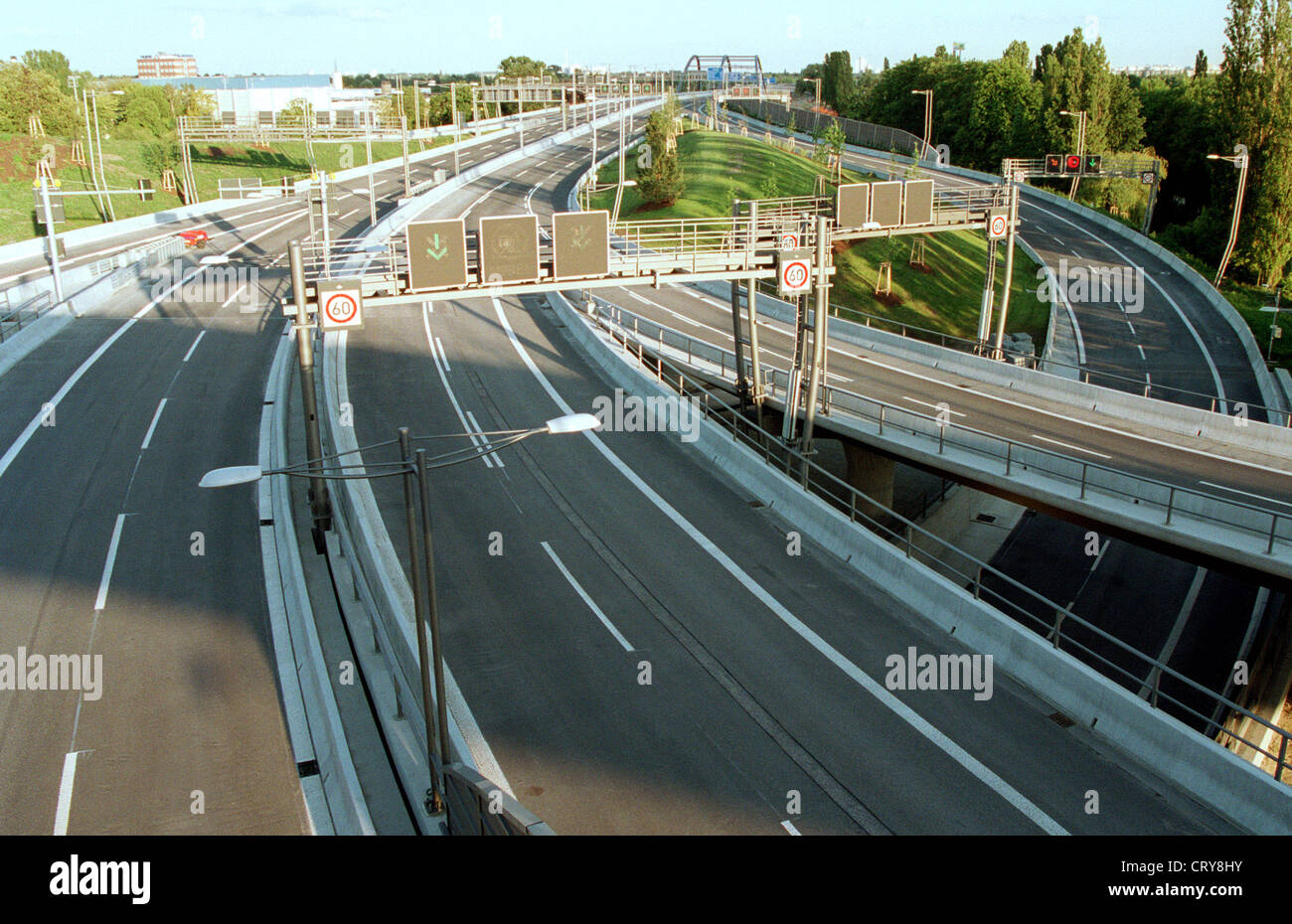 Construction of motorway A110 in Berlin Stock Photo - Alamy