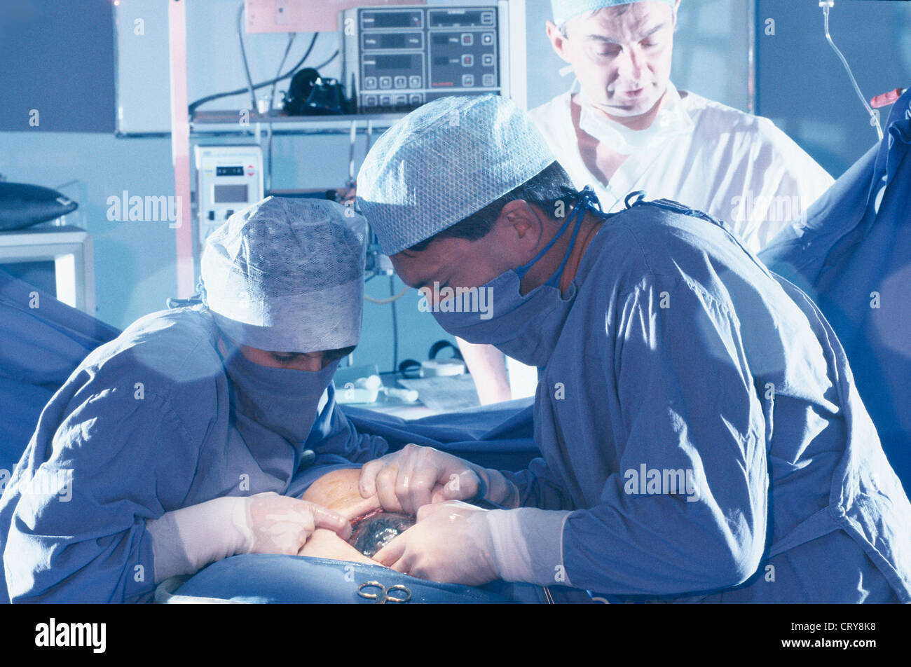 Cesarean section operating room hi-res stock photography and images - Alamy