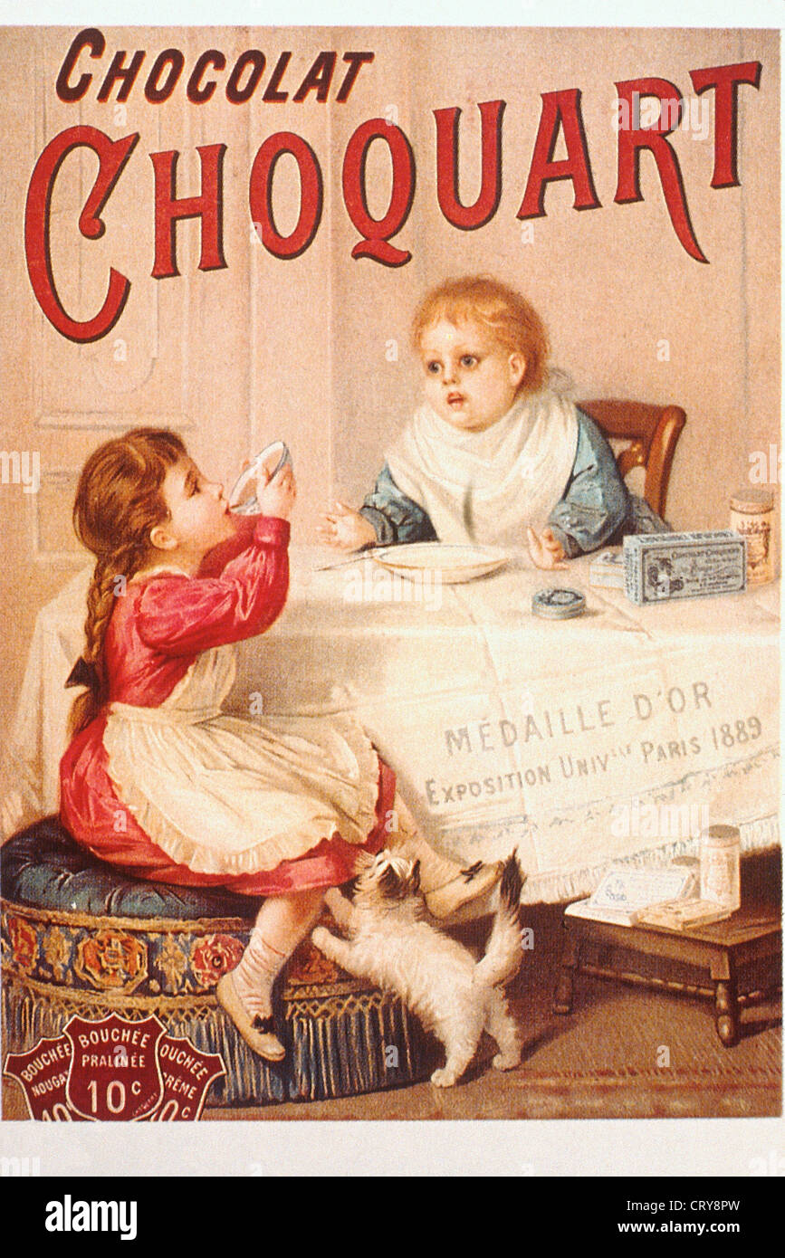 Chocolate ads with children hi-res stock photography and images - Alamy