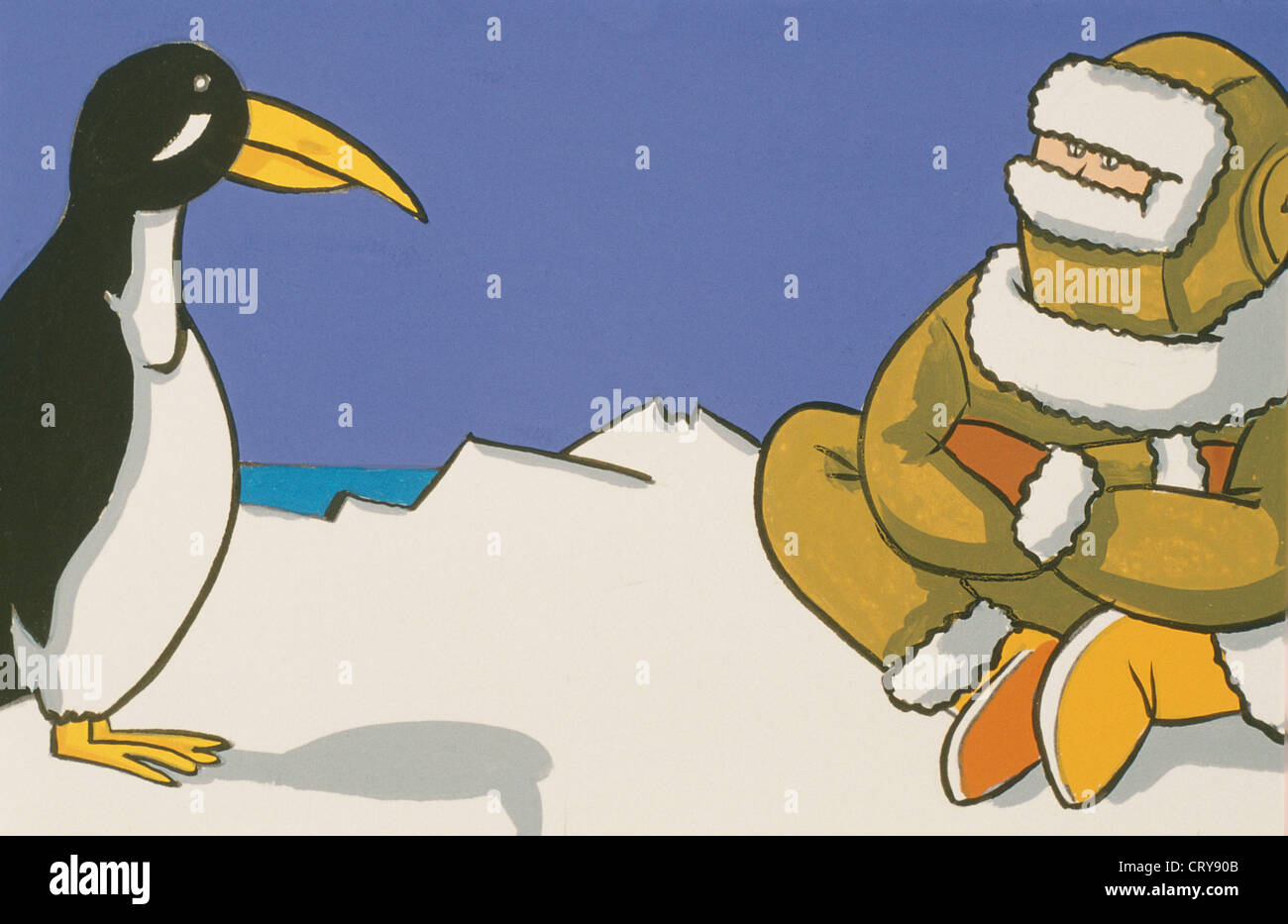 Cold illustration hi-res stock photography and images - Alamy