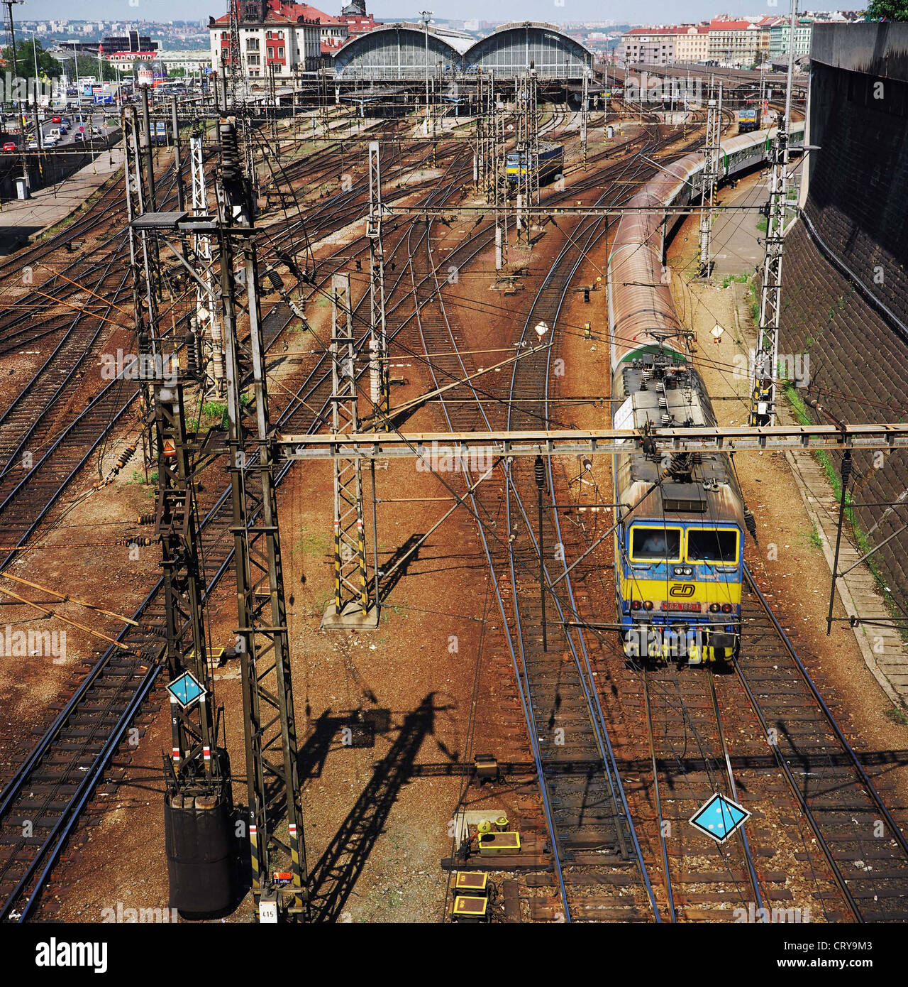 Prague Main Railway Station Stock Photo - Alamy
