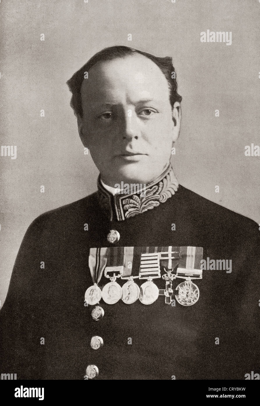 Sir Winston Churchill, 1874 – 1965. British politician and statesman ...