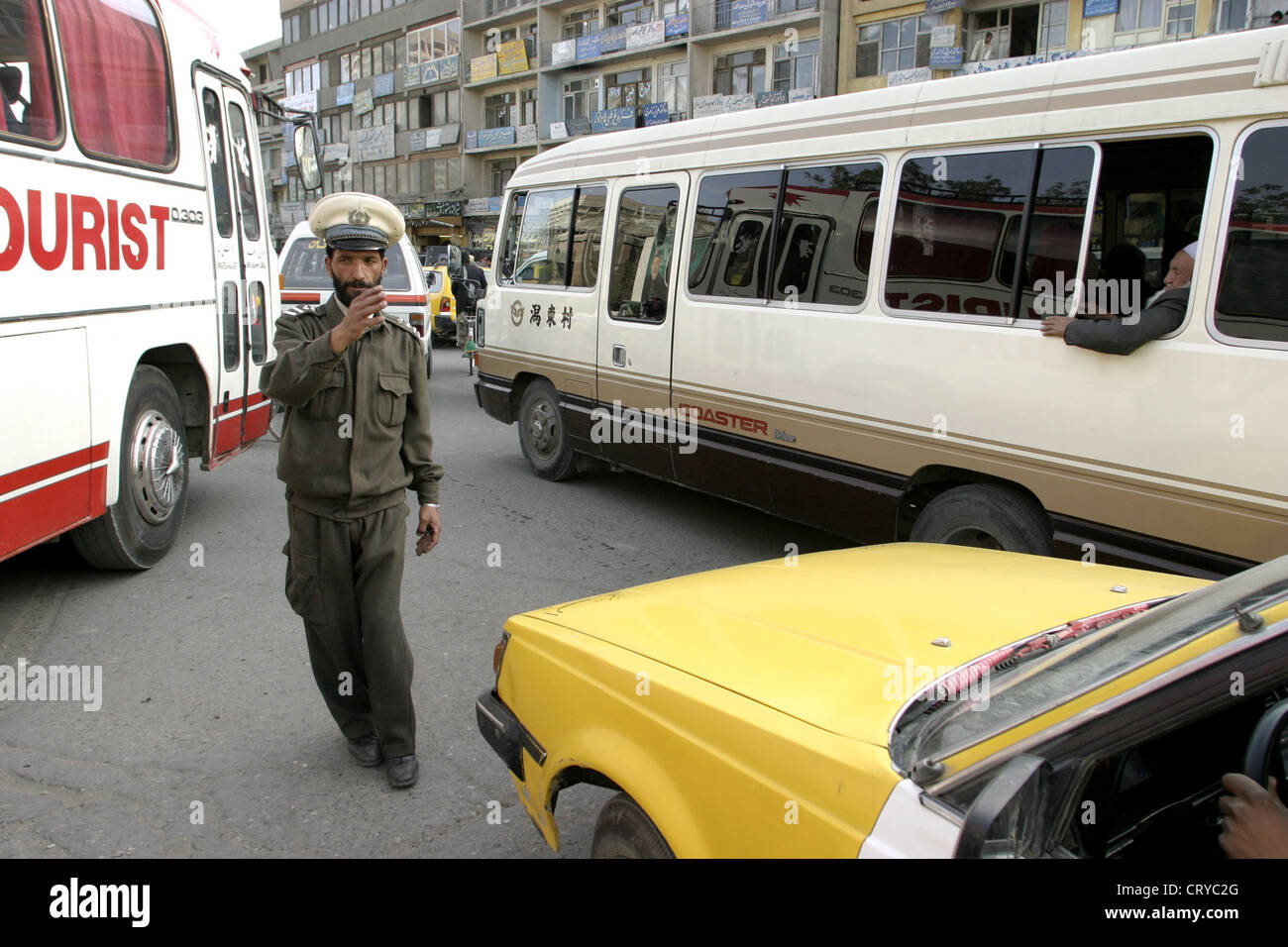 Road traffic in the center of Kabul Stock Photo - Alamy
