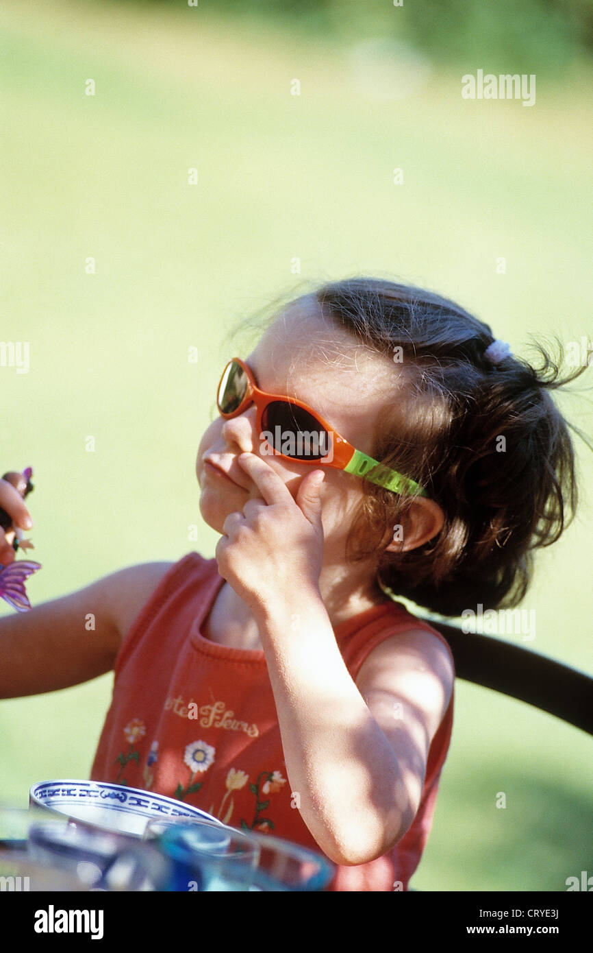 PHOTOPHOBIA IN A CHILD Stock Photo - Alamy