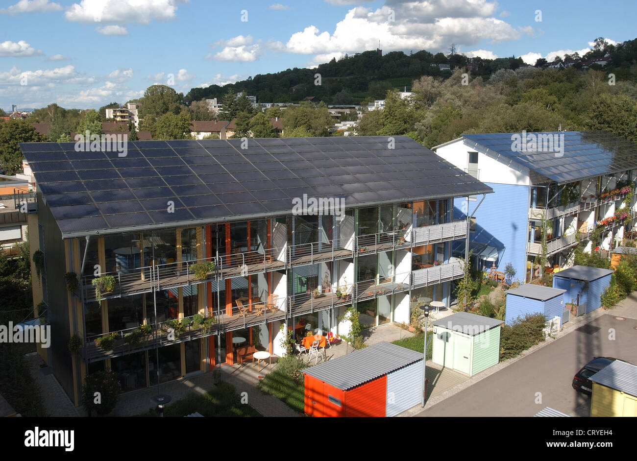 Solar Settlement in Freiburg Stock Photo - Alamy
