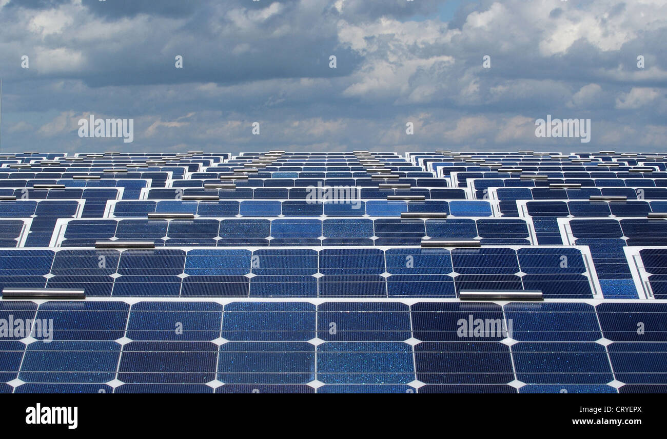 Solar power plant in Freiburg Stock Photo - Alamy