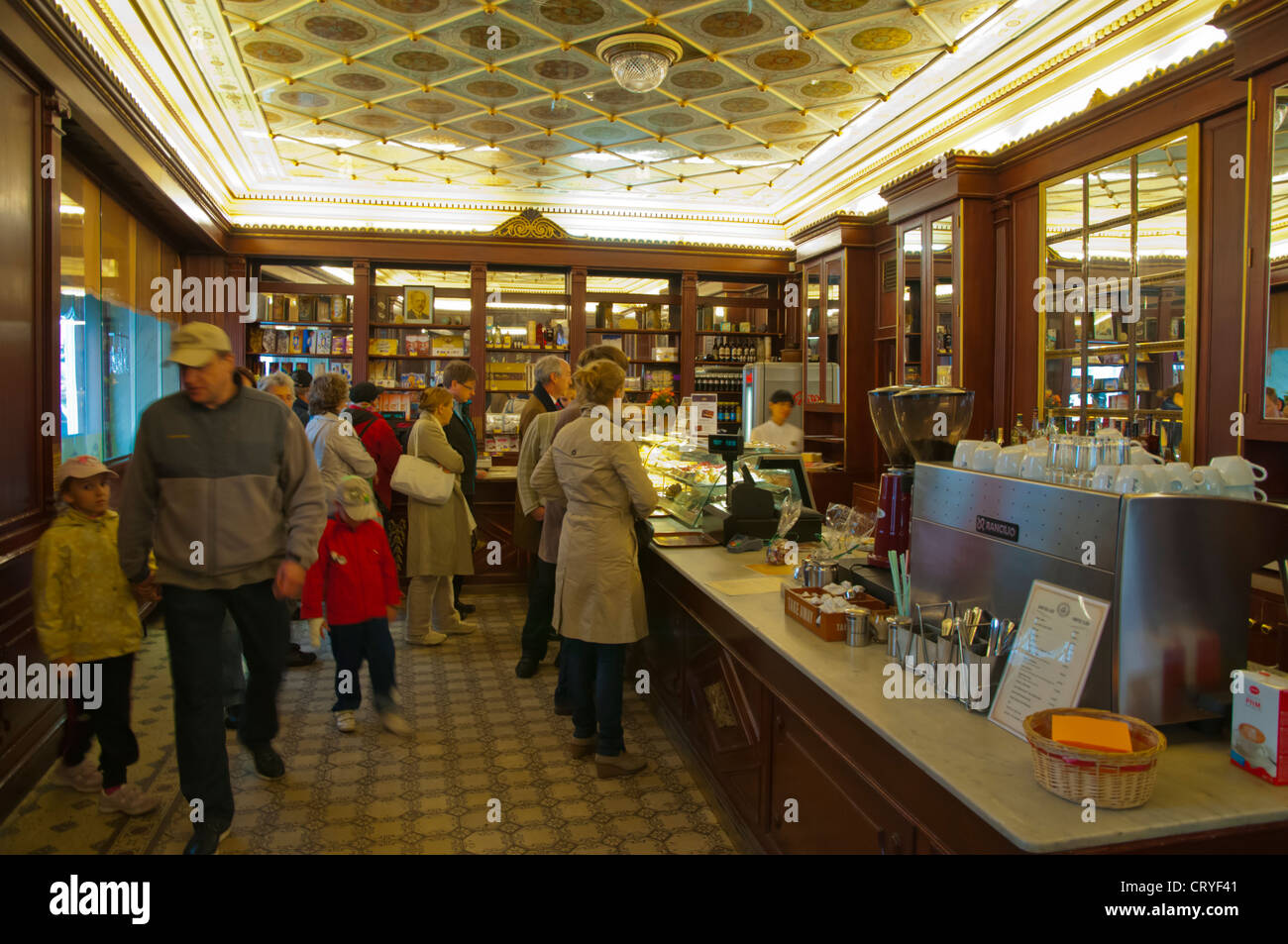 Maiasmokk traditional cafe interior old town Tallinn Estonia Europe ...