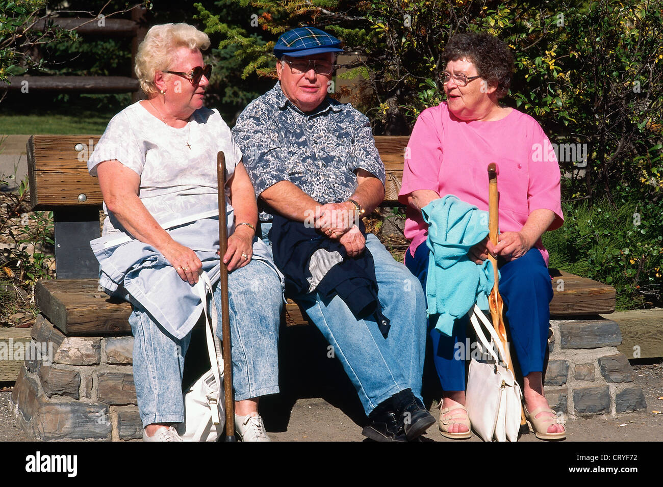 GROUP OF ELDERLY PEOPLE Stock Photo - Alamy