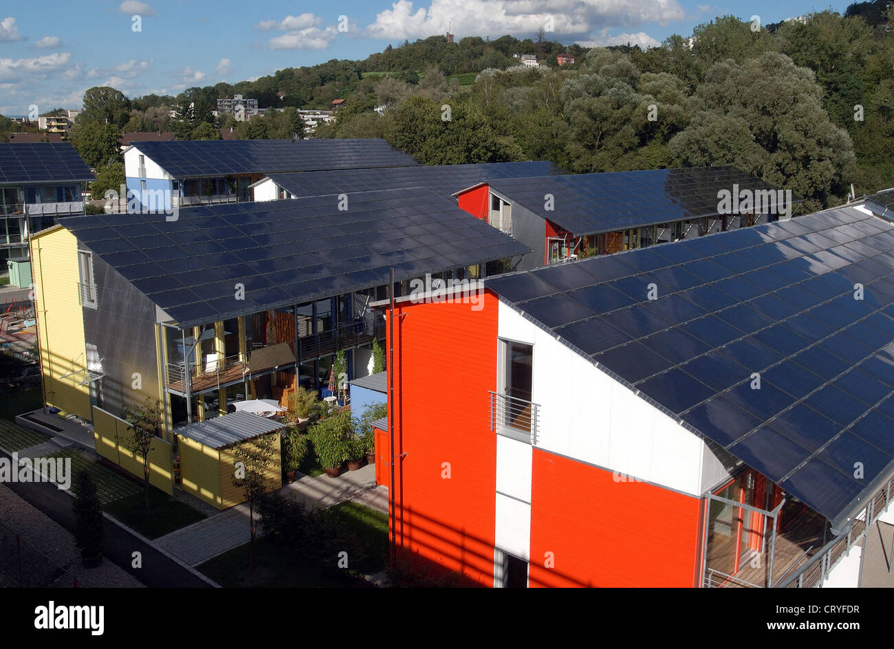 Solar Settlement in Freiburg Stock Photo - Alamy